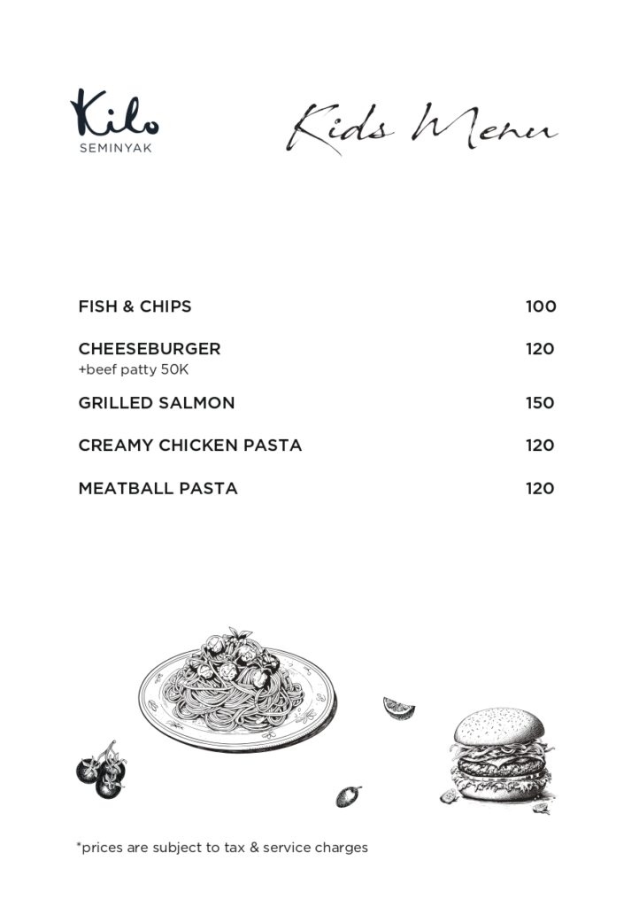 Family-Friendly Dining at Kilo Kitchen Bali | Kids Menu Inside