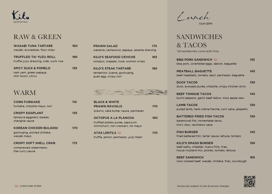 Seminyak Lunch Gem: Unveiling Kilo Kitchen Seminyak Bali