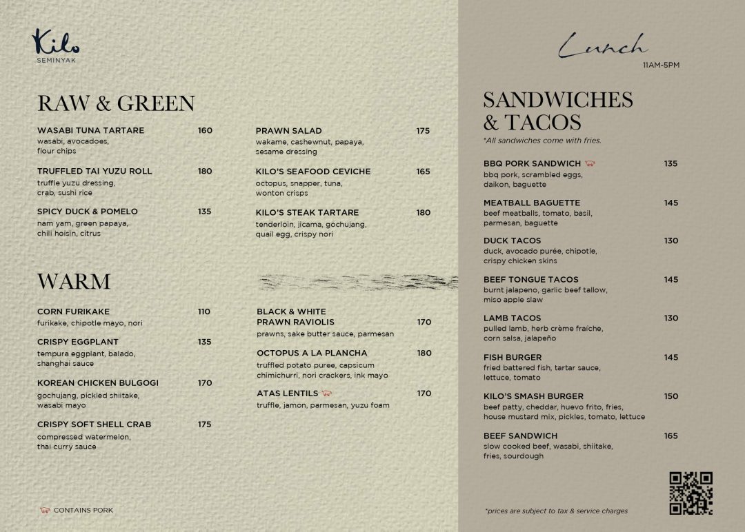 Seminyak Lunch Gem: Unveiling Kilo Kitchen Seminyak Bali