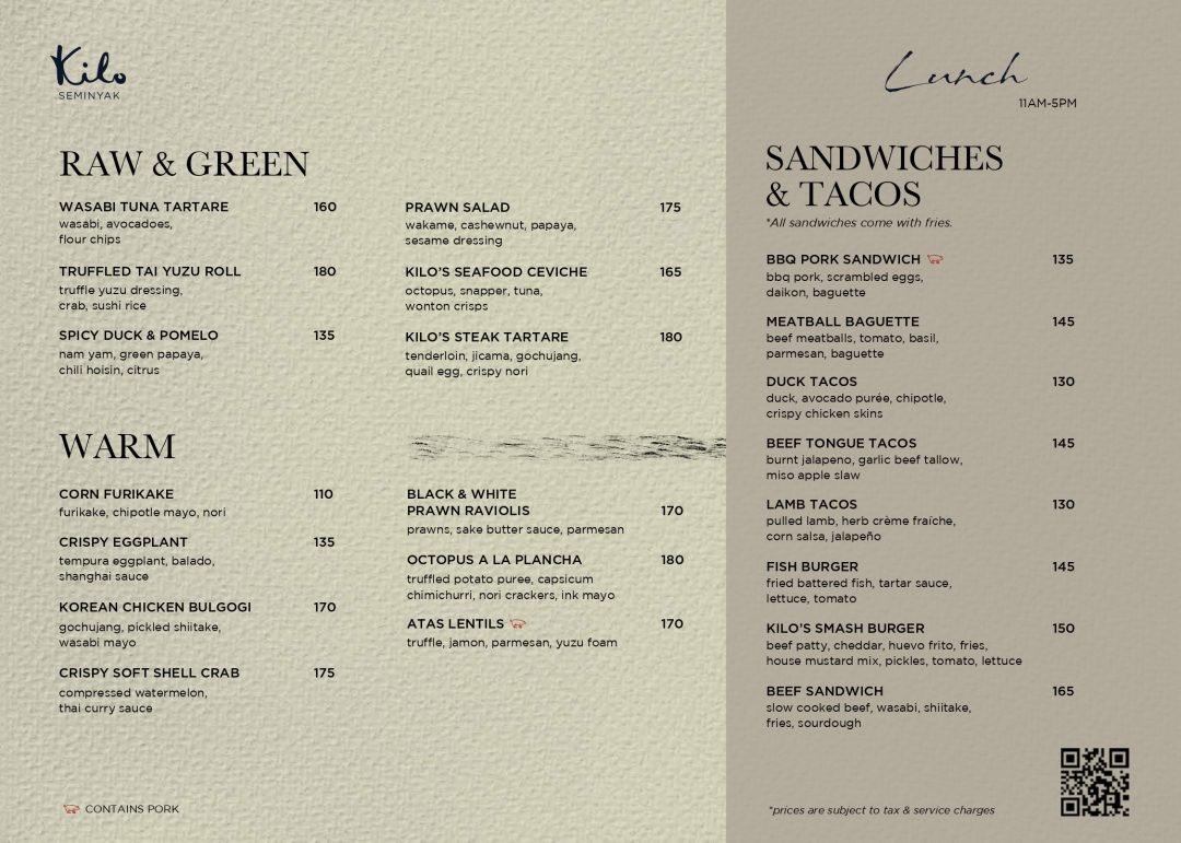 Seminyak Lunch Gem: Unveiling Kilo Kitchen Seminyak Bali